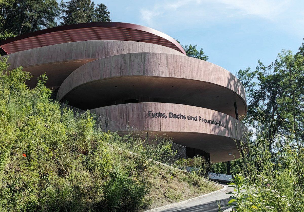 Mahore Architekten im Zoo Innsbruck / Betonspirale für Fuchs und Dachs ...